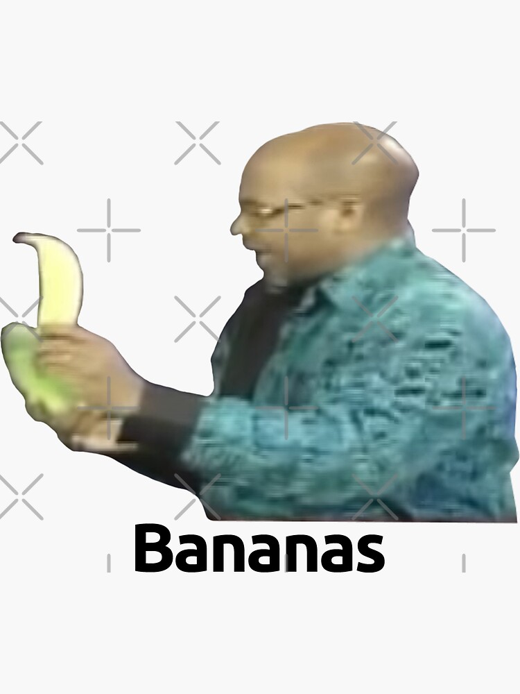 Pegatina «Bananas - uganda pasta sempa meme» de KefrostDs | Redbubble
