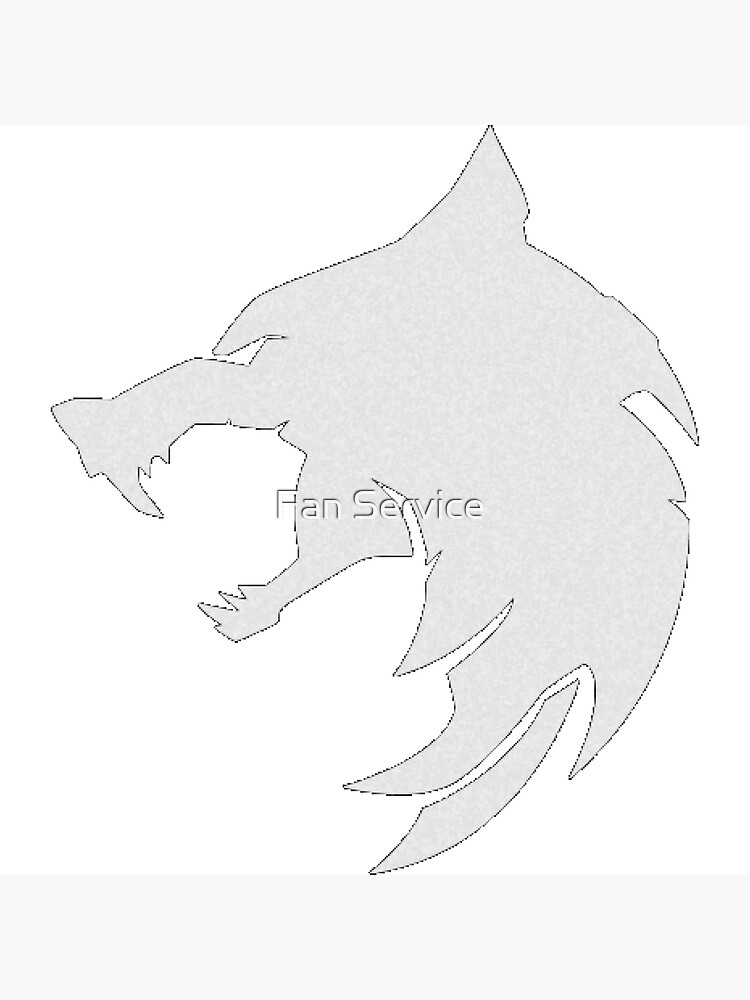 "Witcher Wolf Logo" Art Print for Sale by Bigby-Wolf | Redbubble
