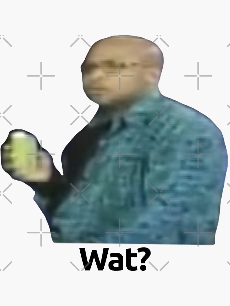 "Wat ? - uganda pasta sempa meme" Sticker for Sale by KefrostDs | Redbubble