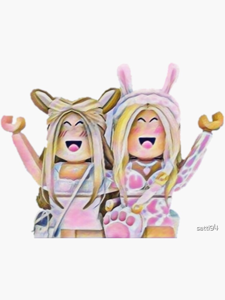 "Roblox girl sticker " Sticker by satti94 | Redbubble