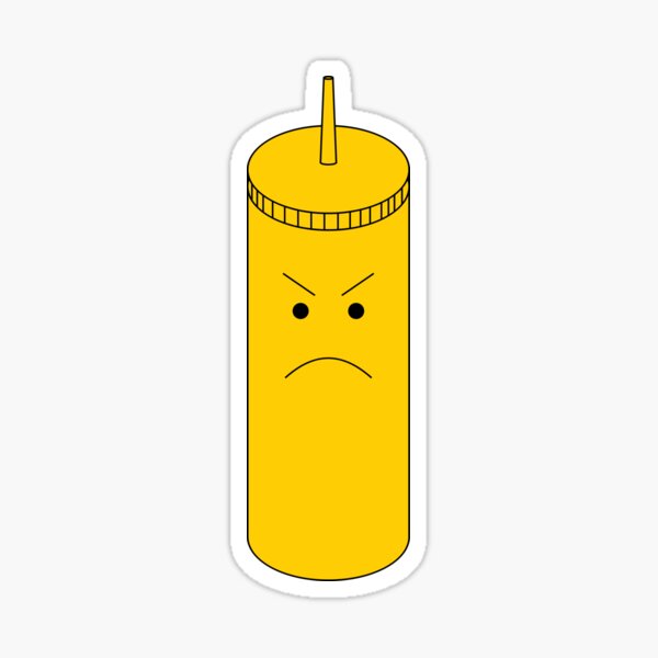 "Mean Mr. Mustard" Sticker for Sale by hgg1 | Redbubble