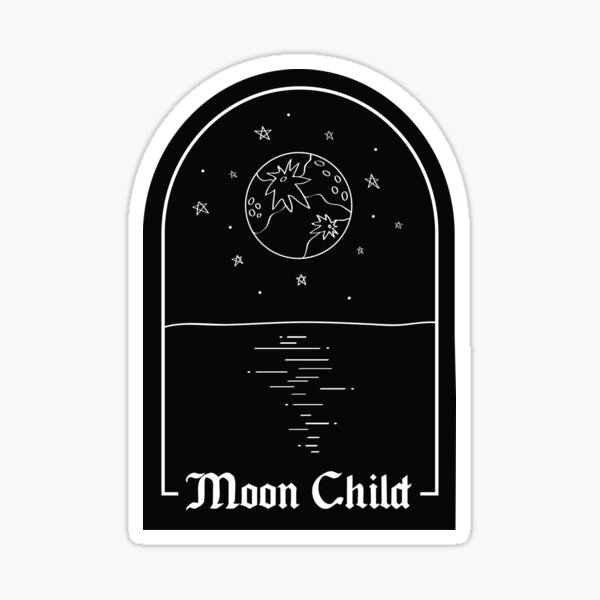 "Moon child aesthetic magical arch window black" Sticker for Sale by ...