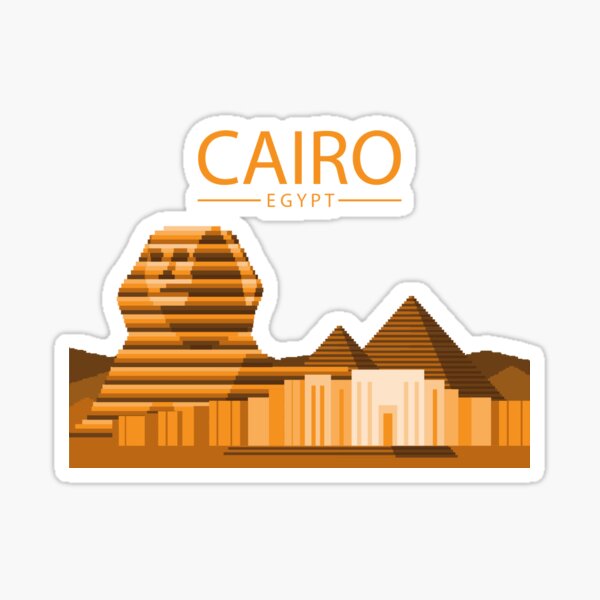 "egyption pyramids cairo" Sticker for Sale by Gege87 | Redbubble