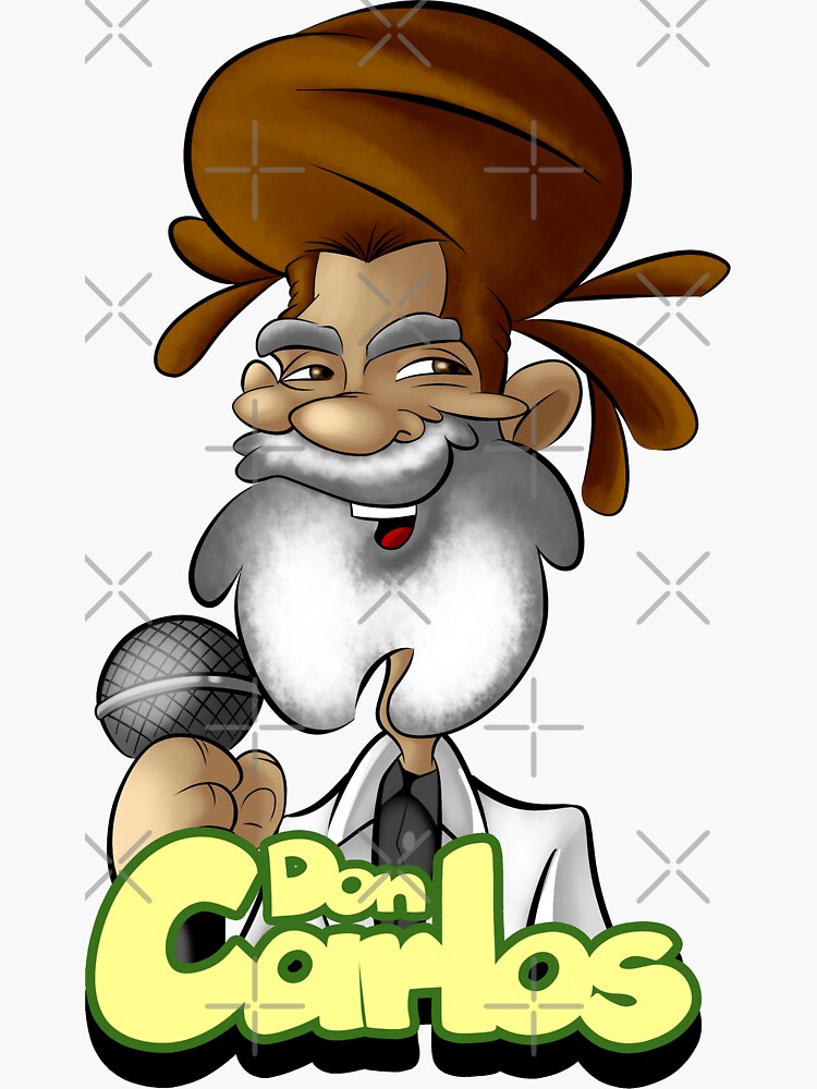 "Don Carlos Cartoon" Sticker for Sale by FJimenezArt | Redbubble