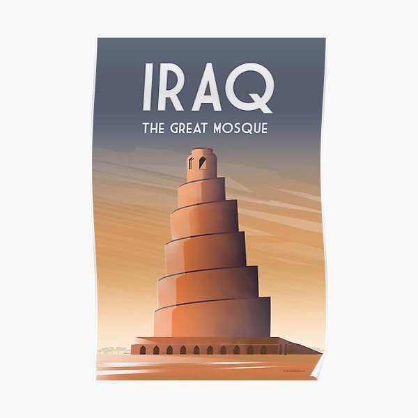 "Iraq the great mosque" Poster for Sale by Arctic frame studio | Redbubble