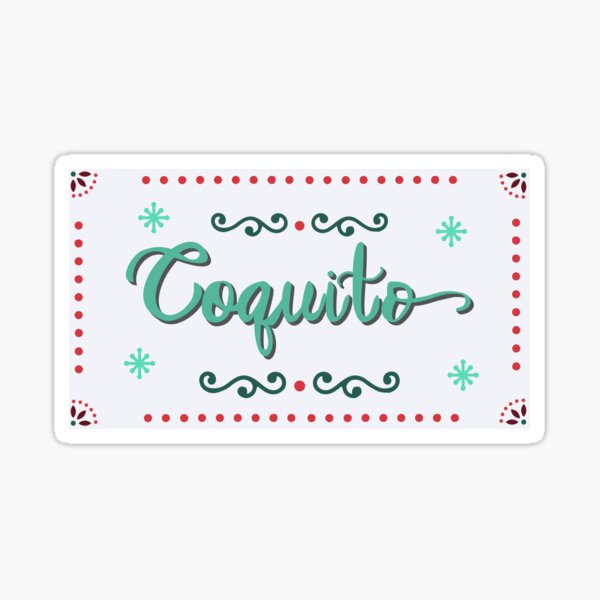 "Coquito" Sticker by RojasDesign | Redbubble
