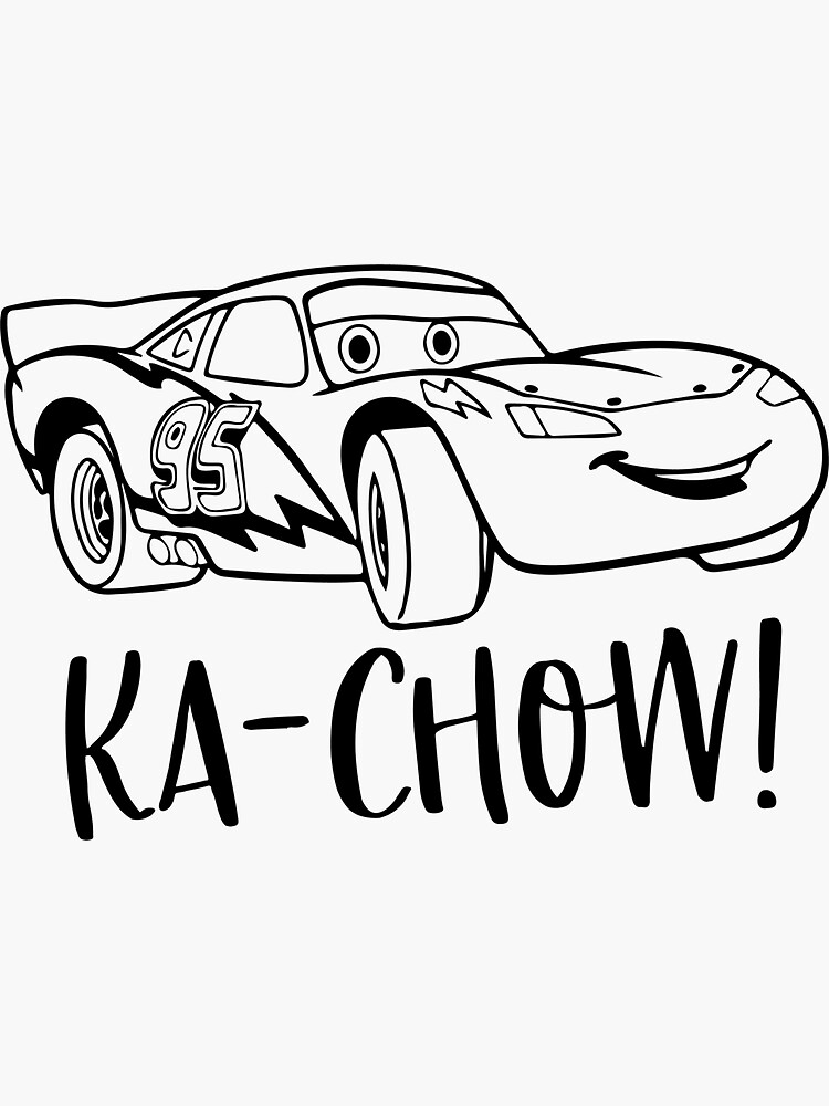 "Ka - Chow Cars" Sticker by AviToys | Redbubble