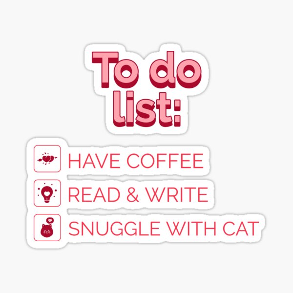 "Funny Checklist" Sticker by Poetree-Corner | Redbubble
