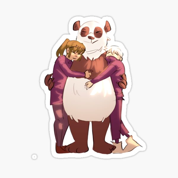 "bear hug!!!" Sticker by Ryanscribbles | Redbubble