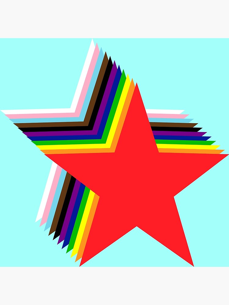 "LGBTQIA+ Progress Pride Star!" Poster for Sale by LuluWild | Redbubble