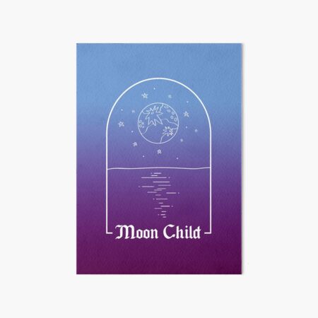 "Moon child aesthetic magical arch window blue" Art Board Print for ...