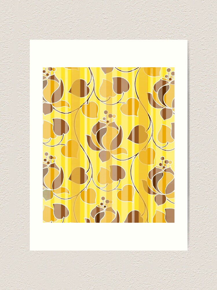 "Floral Good Vibration Yellow art by Miguel Matos Official" Art Print ...