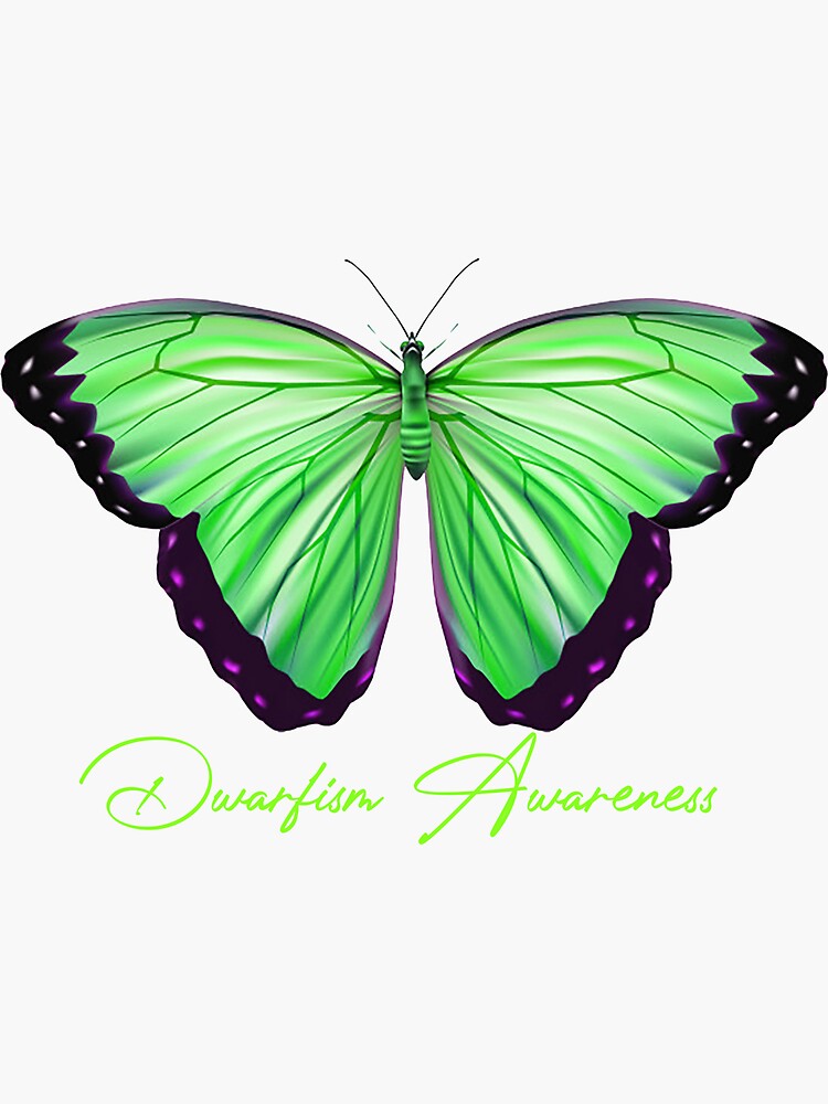 "Dwarfism Awareness ribbon " Sticker for Sale by MMackley2021 | Redbubble