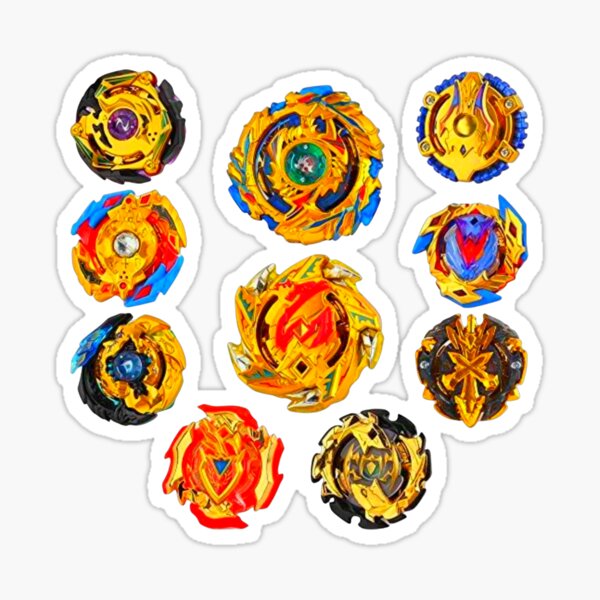 "Beyblade burst " Sticker for Sale by Creations7 | Redbubble