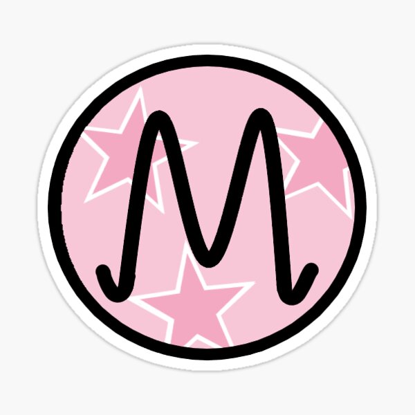 ""M" Initial Sticker" Sticker by Gabbyrae03 | Redbubble