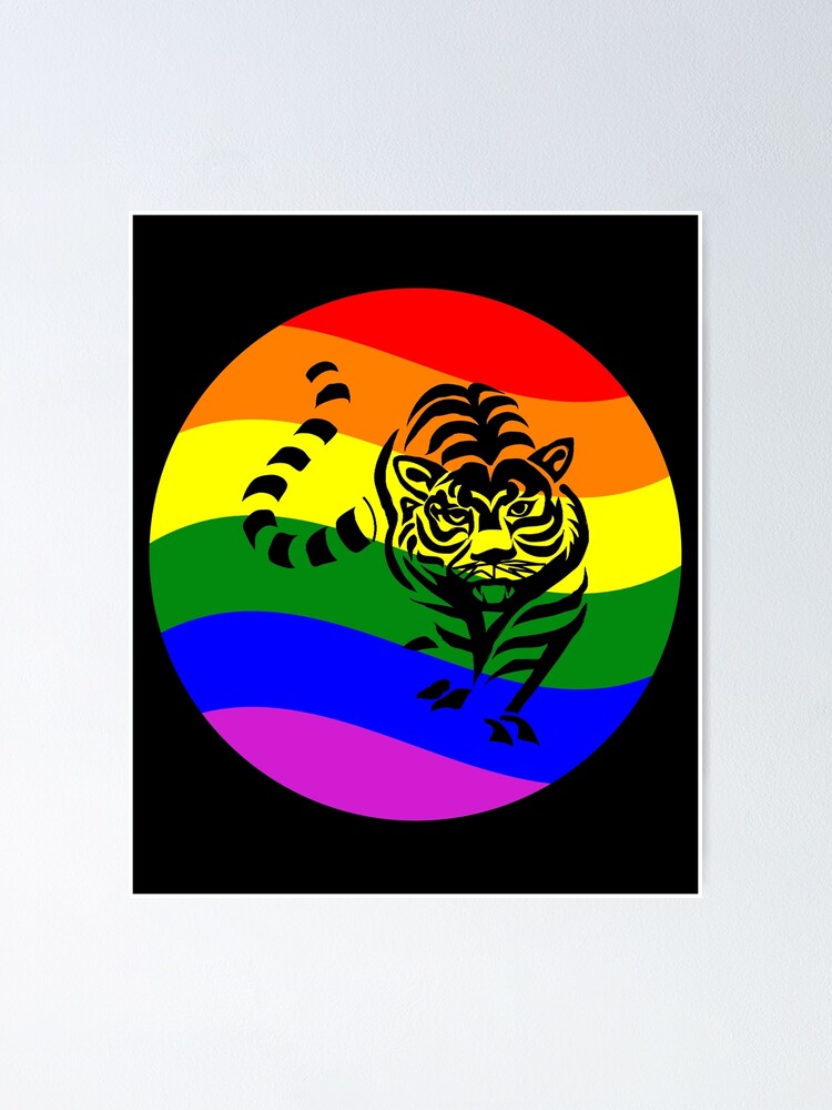 "Tiger LGBTQ PRIDE" Poster for Sale by Pride-Arts | Redbubble