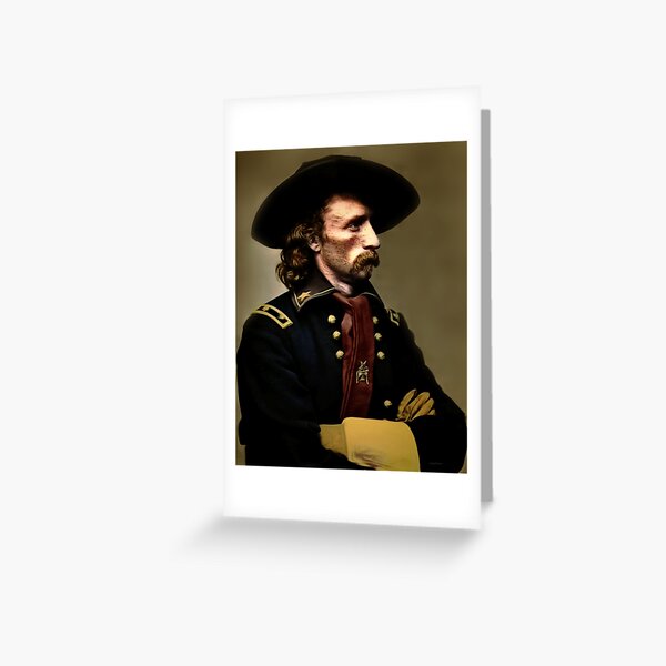 "Portrait of George Armstrong Custer Colorized 20210429 v2" Greeting ...