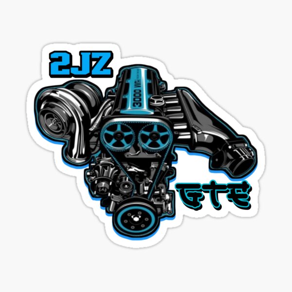 "2JZ - GTE" Sticker for Sale by VM04 | Redbubble