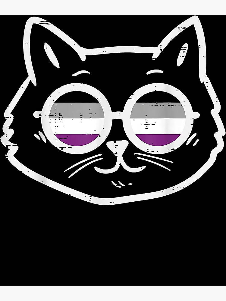 Purride Cat Kitten Lgbtq Asexual Flag Ace Pride Ally Feline T Shirt