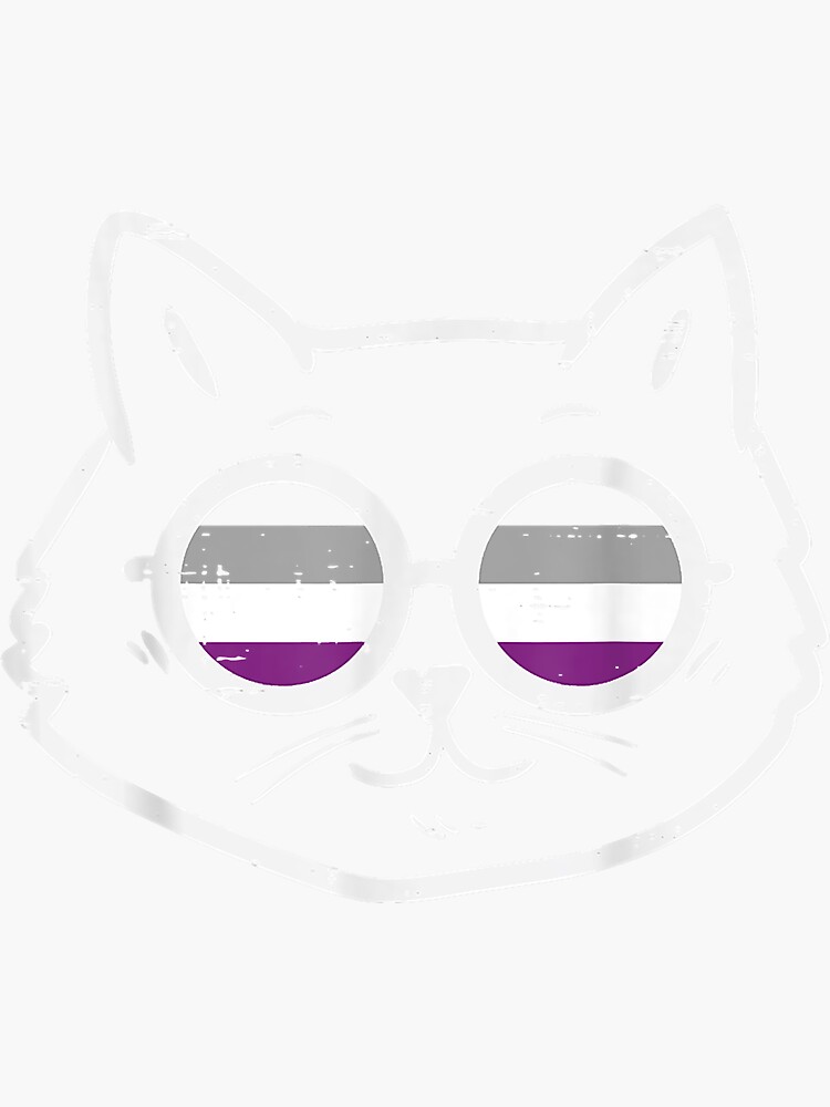 Purride Cat Kitten Lgbtq Asexual Flag Ace Pride Ally Feline T Shirt