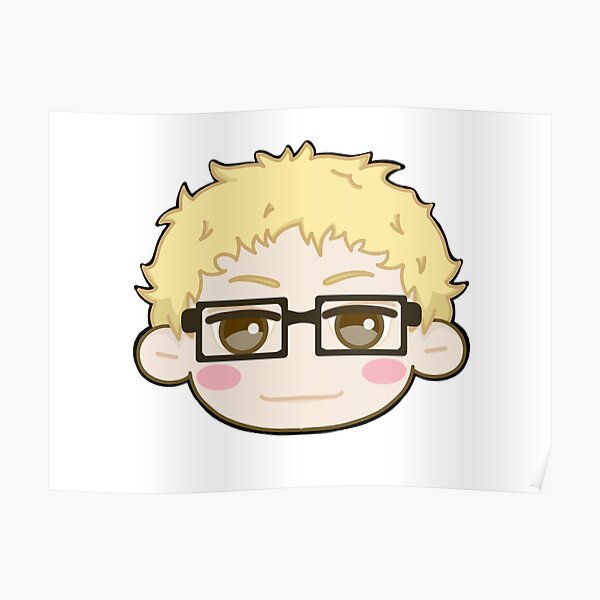 "Haikyuu Tsukishima Kei Tsuki" Poster by ch3nlechan | Redbubble