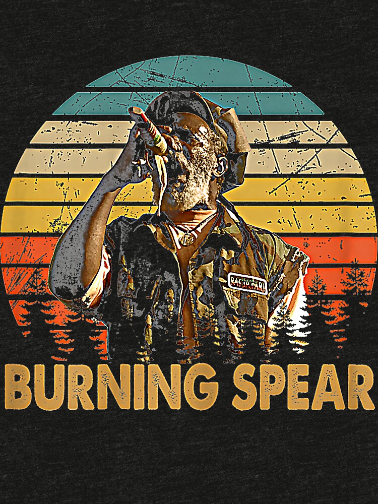 "Retro Burning Art Spear Music Jamaican Singers" Tri-blend T-Shirt for ...