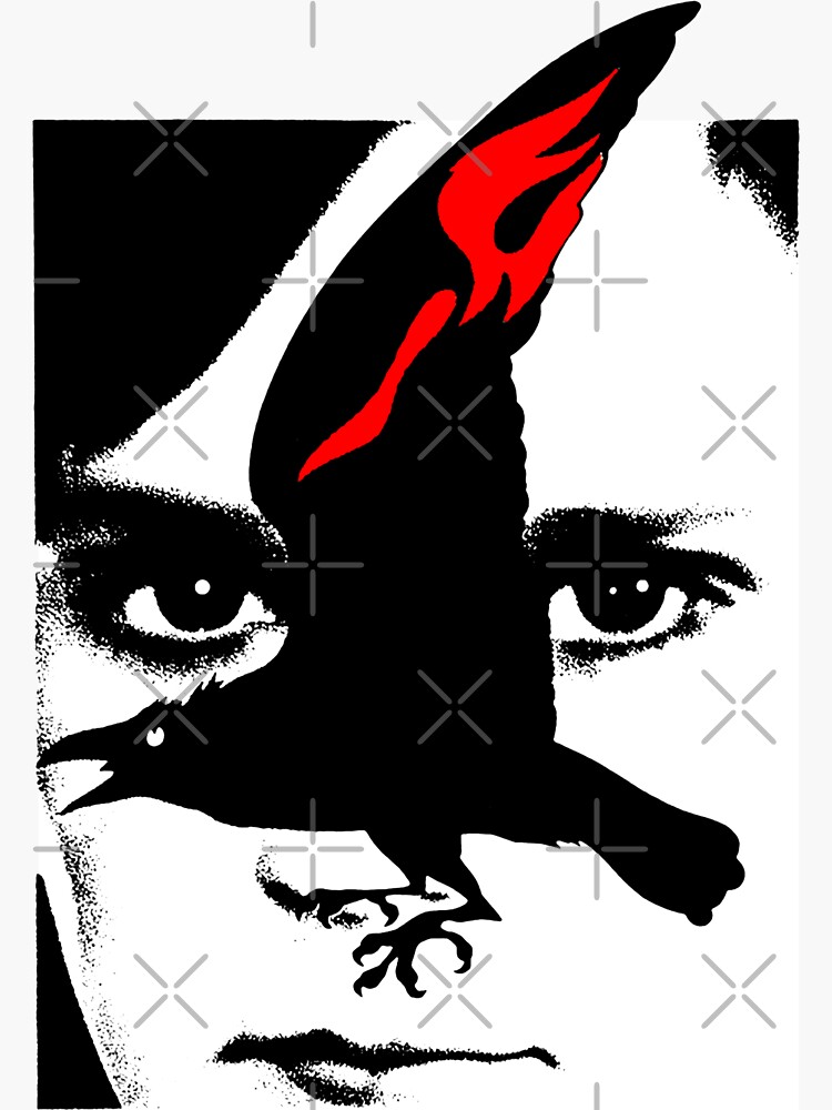 "Damien OMEN II - Eyes" Sticker by DCdesign | Redbubble