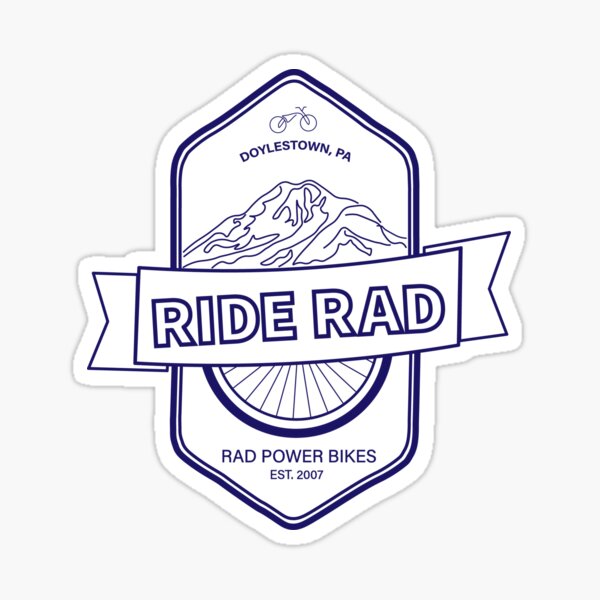 "Ride Rad - Rad Power Bikes" Sticker for Sale by leahbalderson | Redbubble
