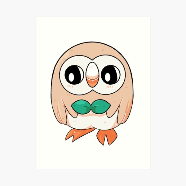 Rowlet Art Prints | Redbubble