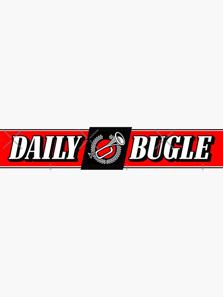 "Daily Bugle" Sticker for Sale by LuckyDesigner | Redbubble