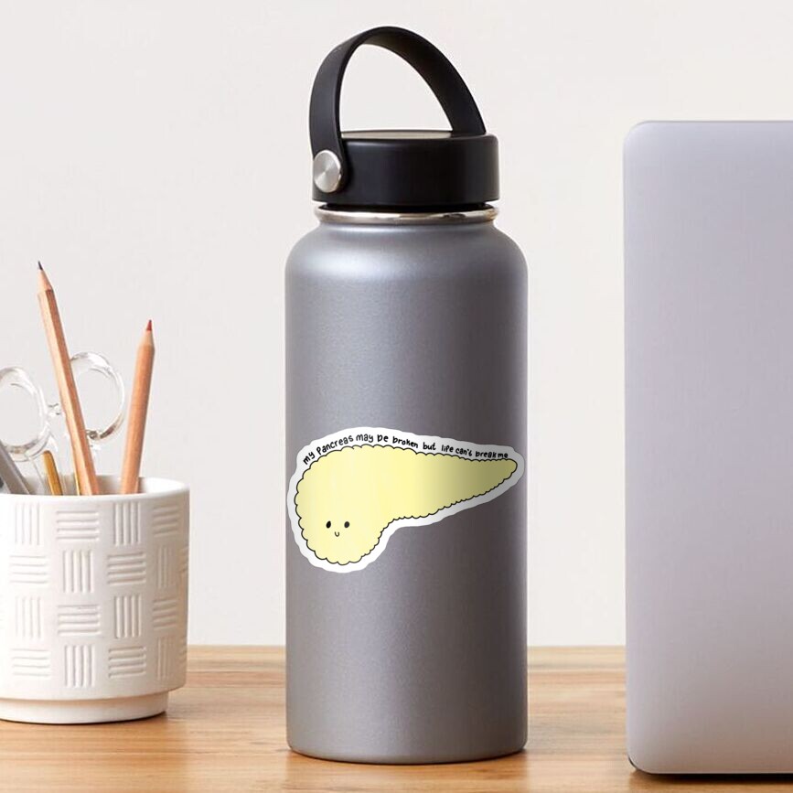 "Cute Yellow Pancreas "My Pancreas May Be Broken But Life Can't Break ...
