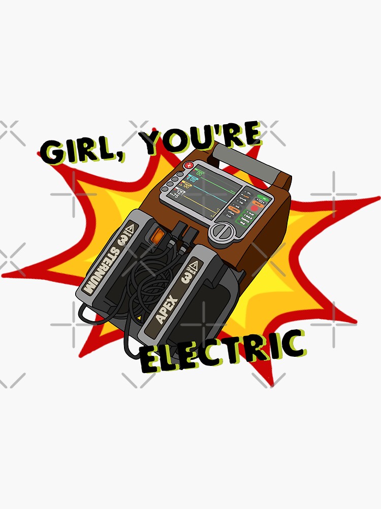 "Defib Unit" Sticker for Sale by Sneaky-Deeks | Redbubble