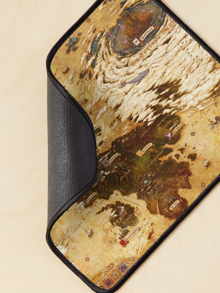 "FFXIV New Updated World Map Hydaelyn Eorzea" Mouse Pad for Sale by ...