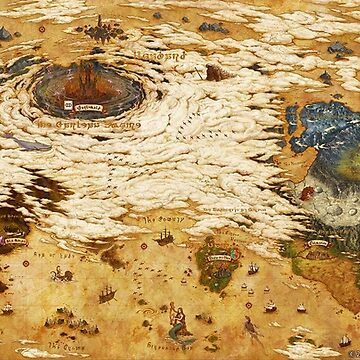 "FFXIV New Updated World Map Hydaelyn Eorzea" Art Print for Sale by ...