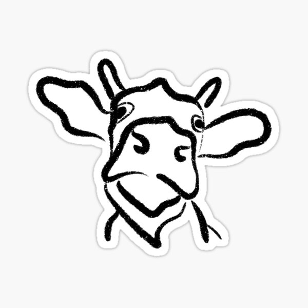 "Happy Cow" Sticker for Sale by sydneyw745 | Redbubble