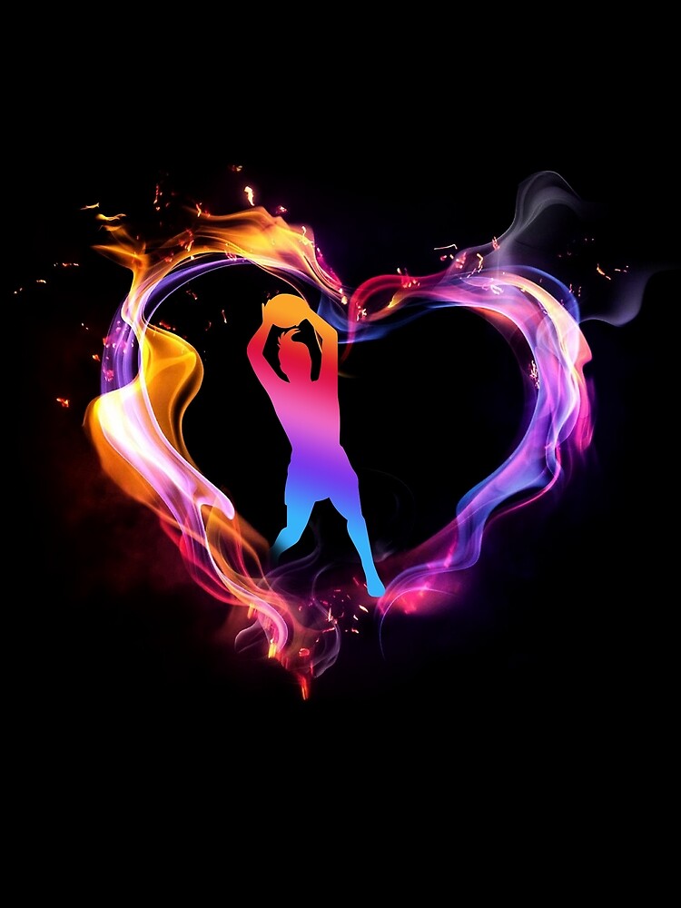 "Netball Heart Smoke Art" Greeting Card for Sale by JennileeArt | Redbubble