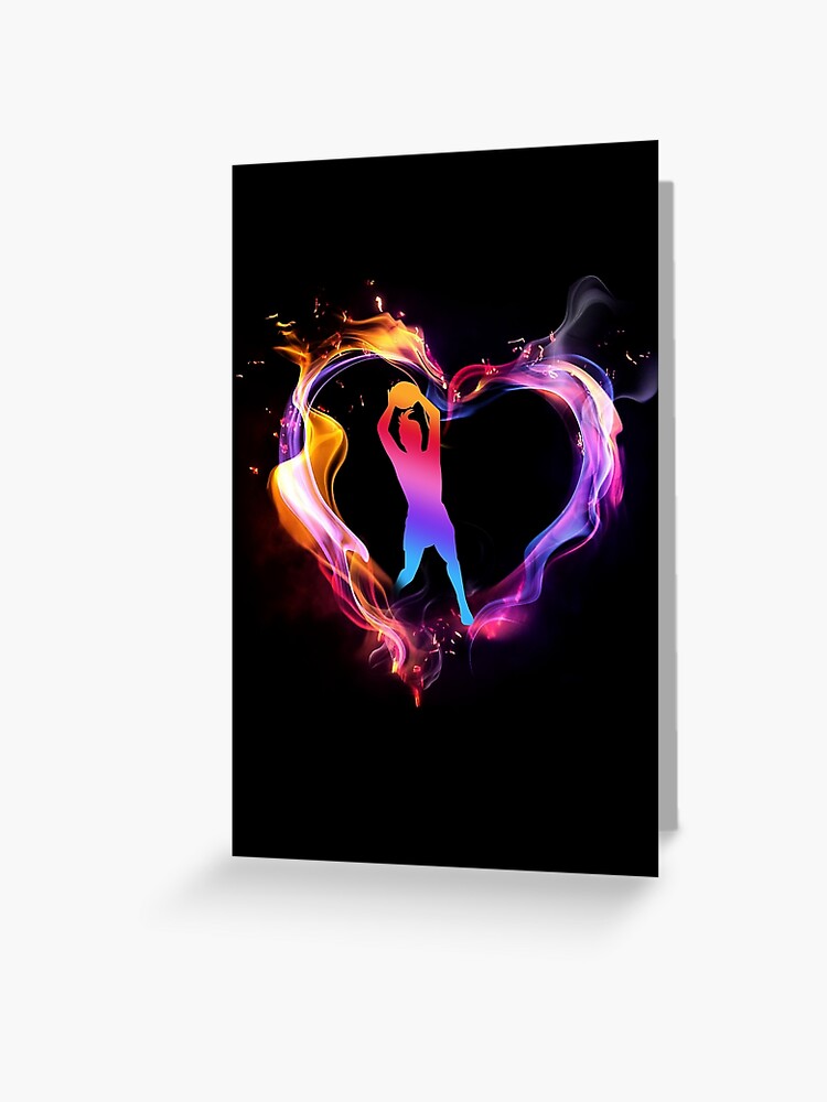 "Netball Heart Smoke Art" Greeting Card for Sale by JennileeArt | Redbubble