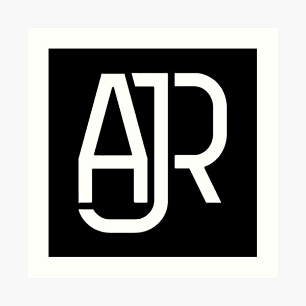 "AJR White Logo" Art Print for Sale by MemeMask | Redbubble