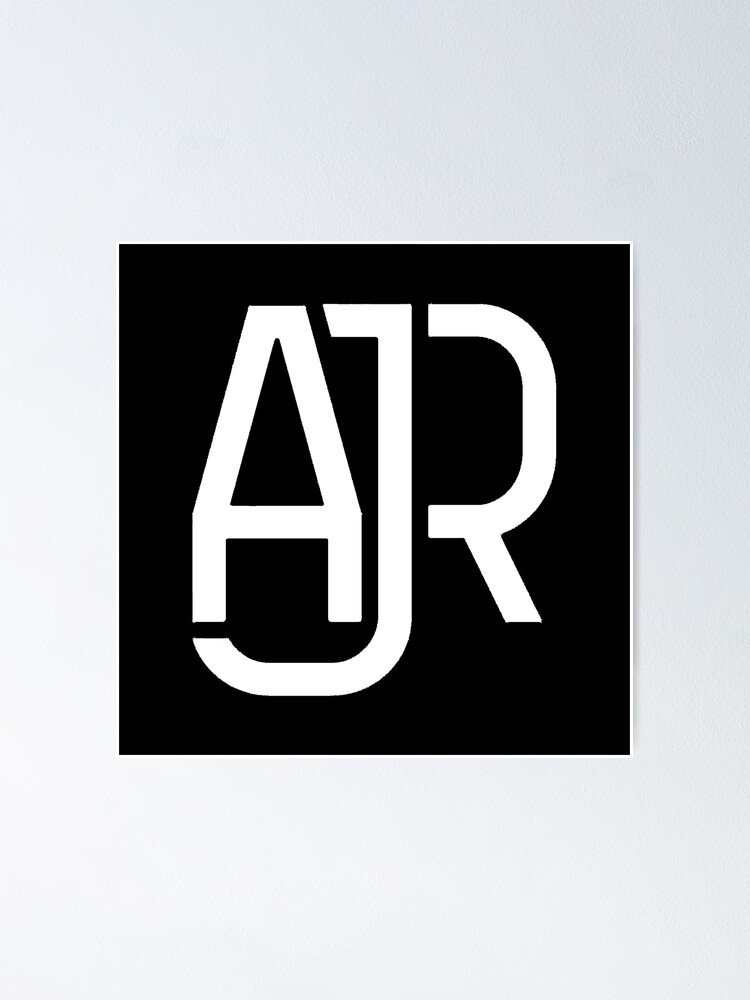 "AJR White Logo" Poster for Sale by MemeMask | Redbubble