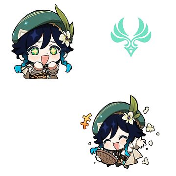"Genshin Impact- Venti Sticker Sheet" Sticker for Sale by val-er-ie ...