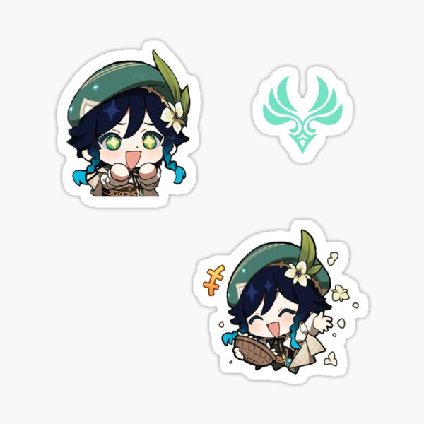 "Genshin Impact- Venti Sticker Sheet" Sticker for Sale by val-er-ie ...