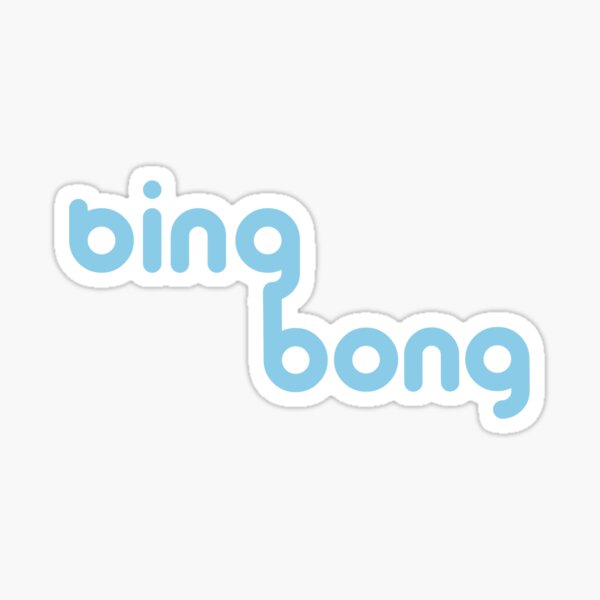"Bing Bong" Sticker by hcohen2000 | Redbubble