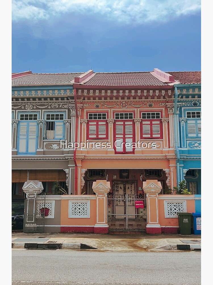 "Beautiful Peranakan Shophouses, Joo Chiat, Singapore" Poster for Sale ...