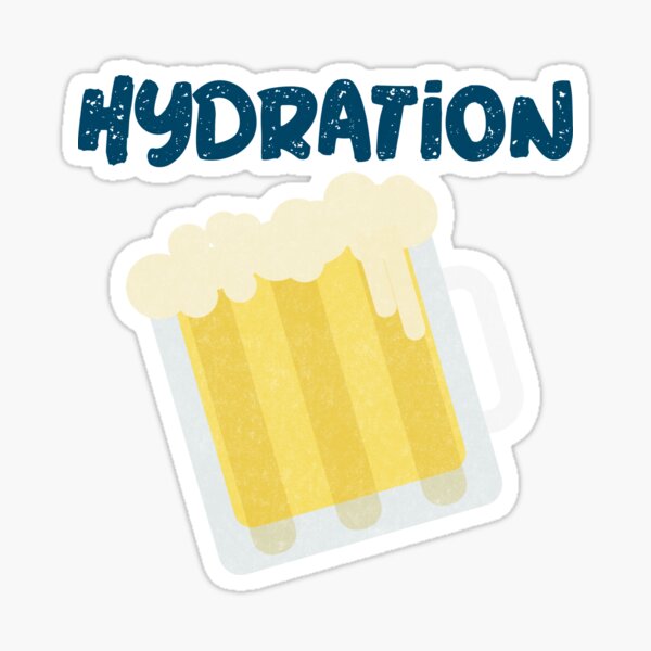"Hydration" Sticker by GraphicD3signs | Redbubble