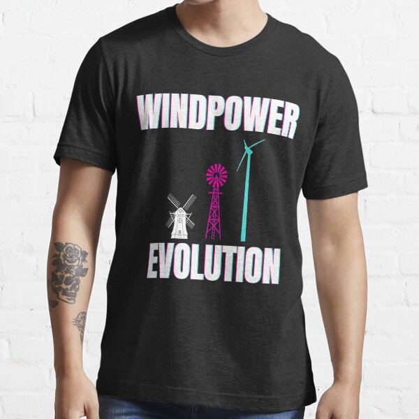 "windpower wind power evolution wind energy" T-shirt for Sale by ...