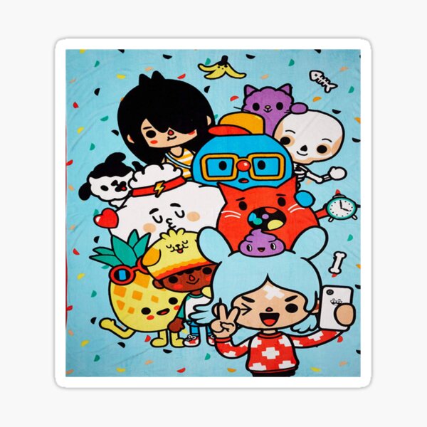 "Colorful Toca Boca world nice" Sticker by DavidMason16 | Redbubble