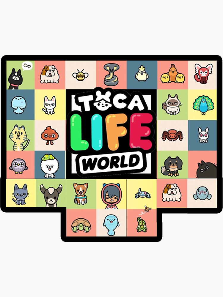 "toca life world " Sticker for Sale by DavidMason16 | Redbubble
