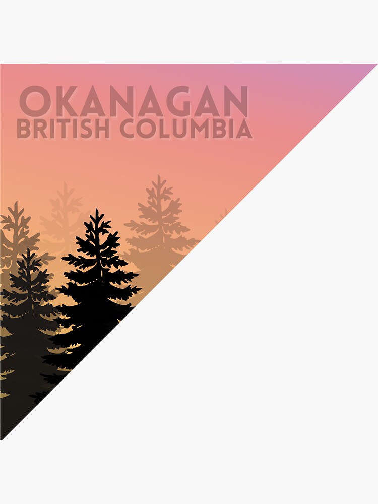 "Okanagan dusk" Sticker for Sale by Crushonnature | Redbubble