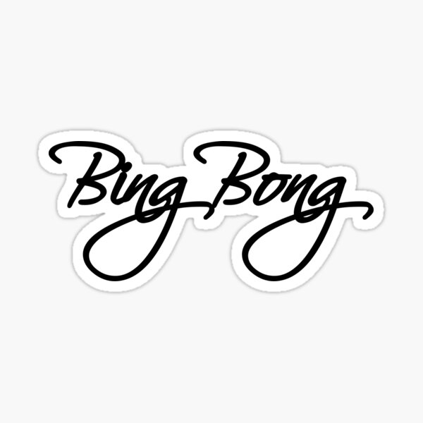 "Bing Bong" Sticker for Sale by MrMightyTuna | Redbubble