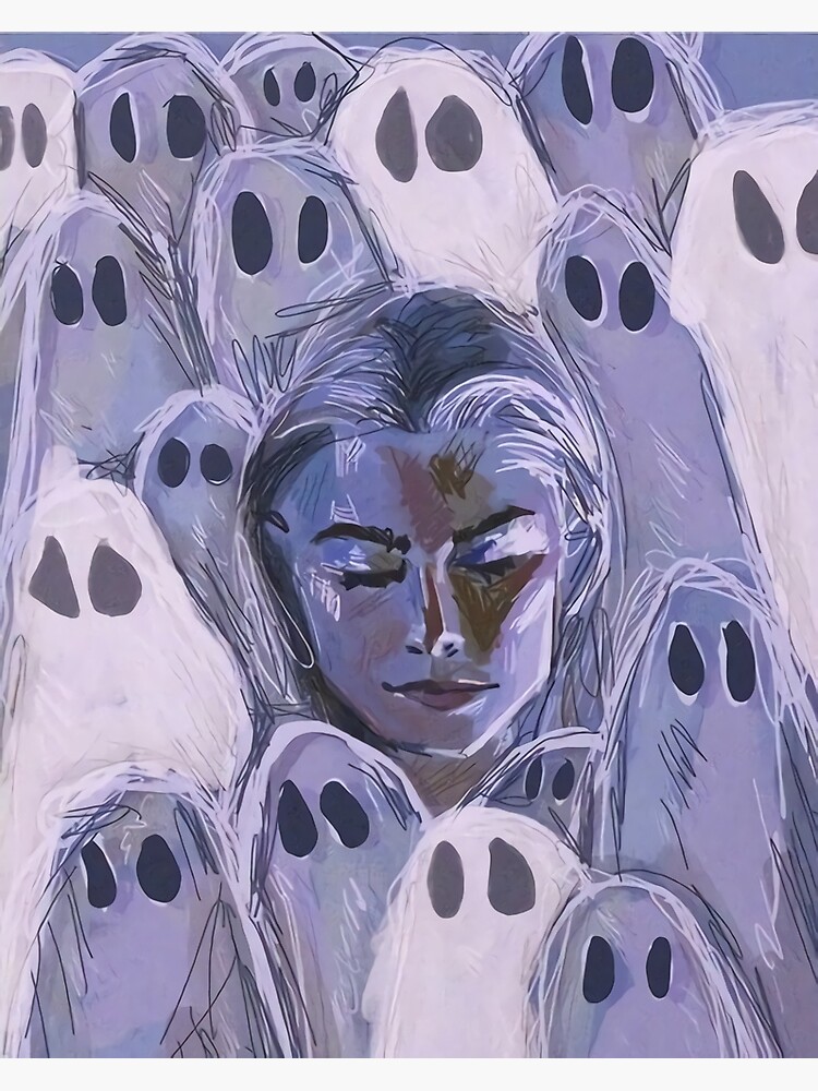 "Phoebe Bridgers Ghost Face" Art Print by Donagants | Redbubble